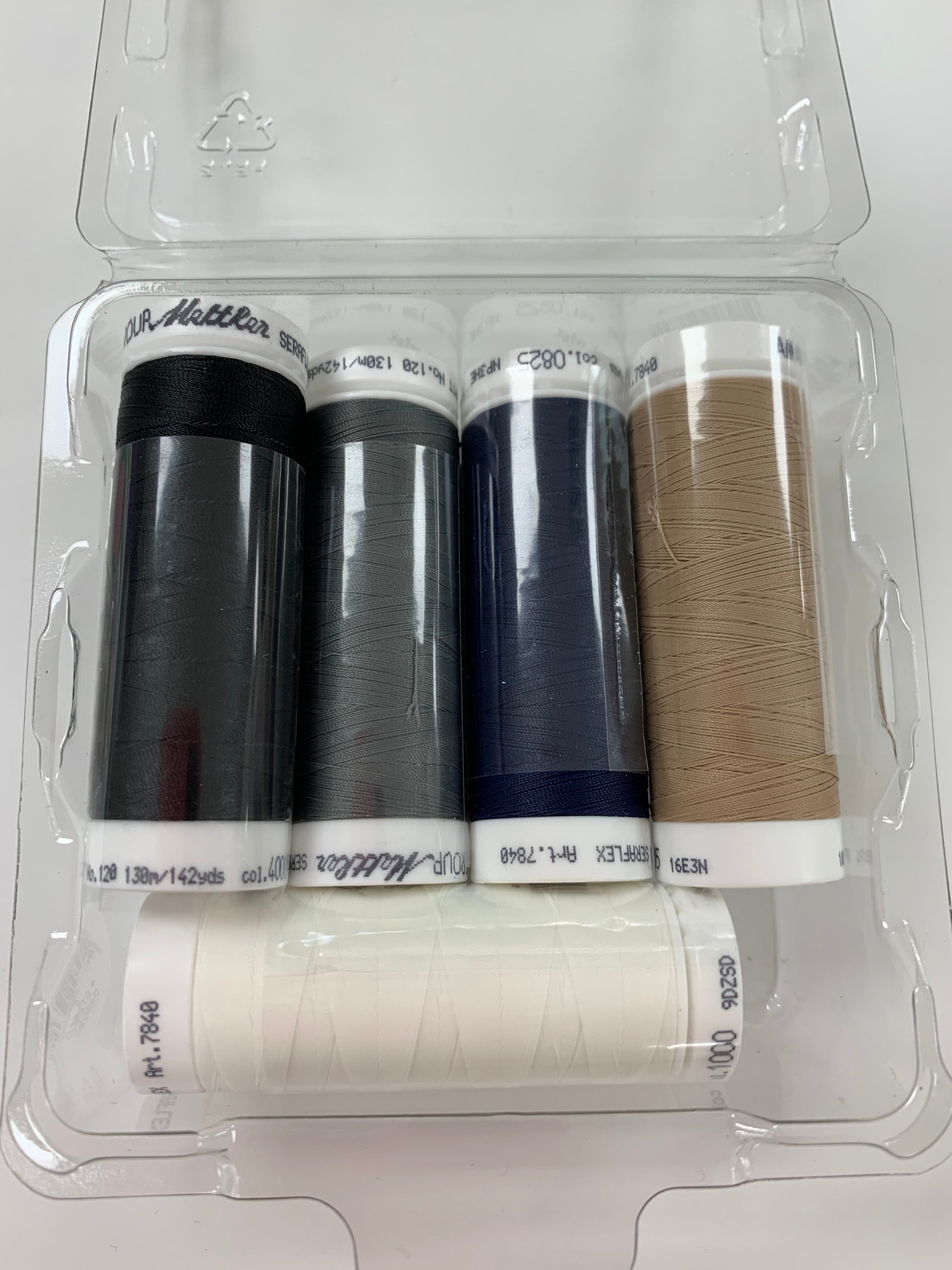 Seraflex Thread by Mettler 5 Neutrals | Salem Stitches & Retreats
