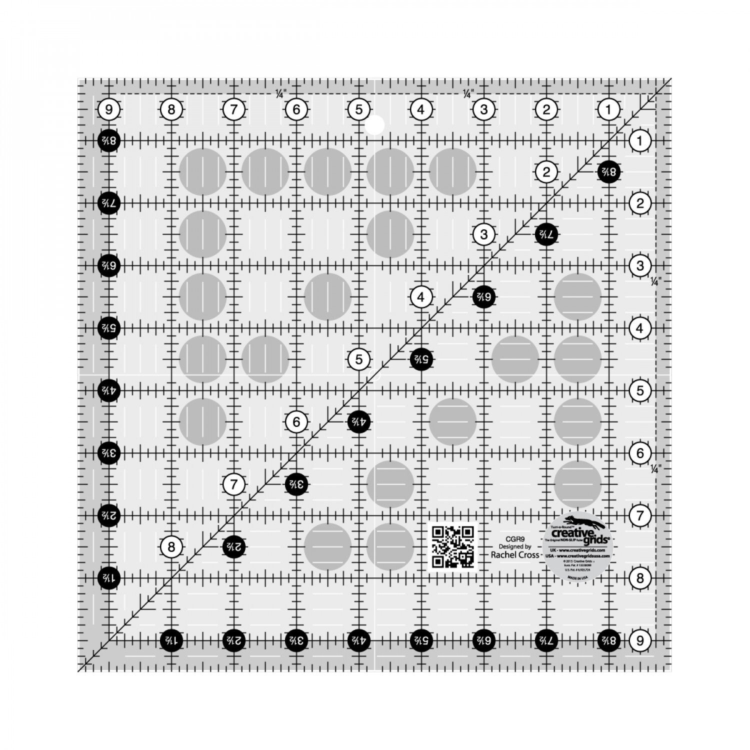 Creative Grids 9-1/2 Inch Square | Salem Stitches & Retreats